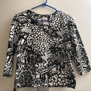 Ruby Rd. | Tops | Ruby Rd Black And White Top Petite Med | Poshmark